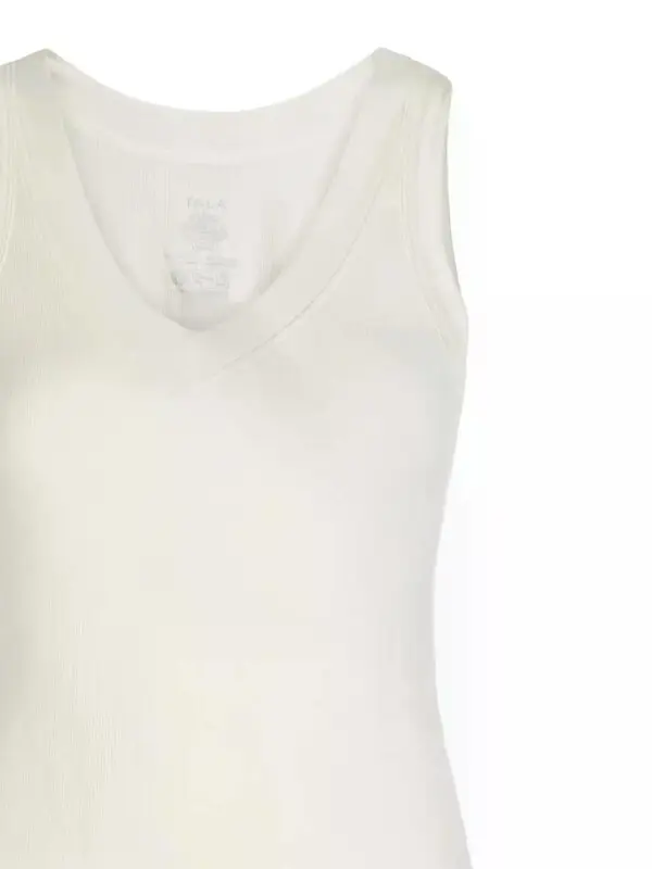 TALA Ribbed Knit V-neck Tank Top - Neutrals