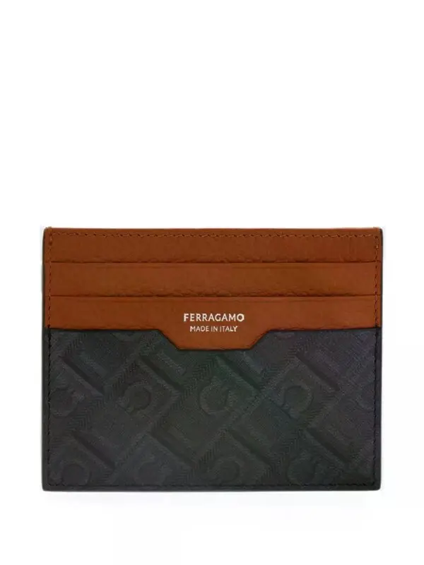 FERRAGAMO Monogram Credit Card Holder
