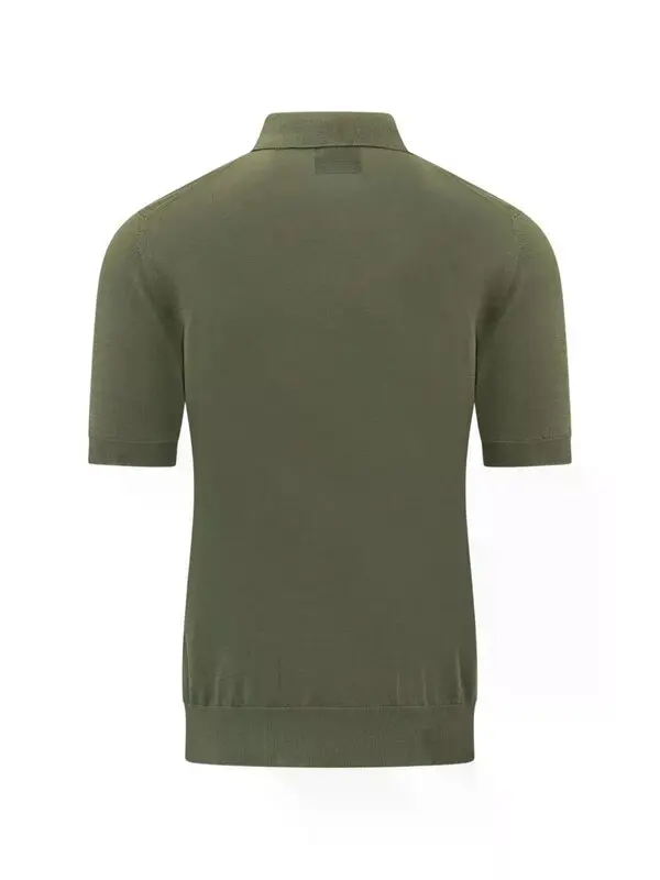 HOSIO Short-sleeve Cotton Polo Shirt - Green