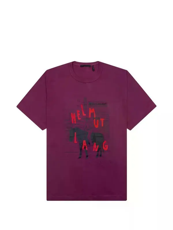 Helmut Lang Scribble Logo T-shirt - Purple