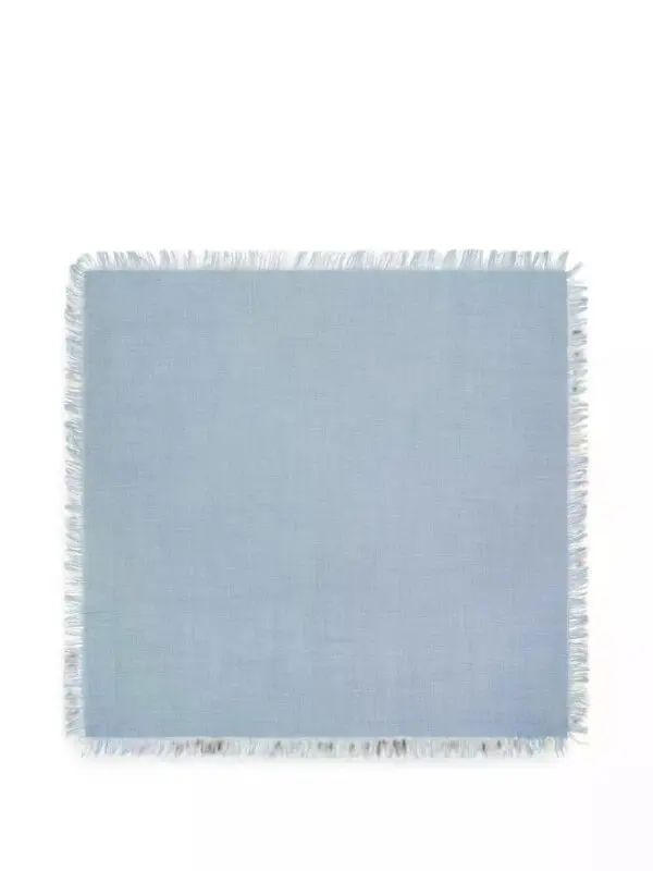 Eric Bompard Fringed Twill Wool Scarf