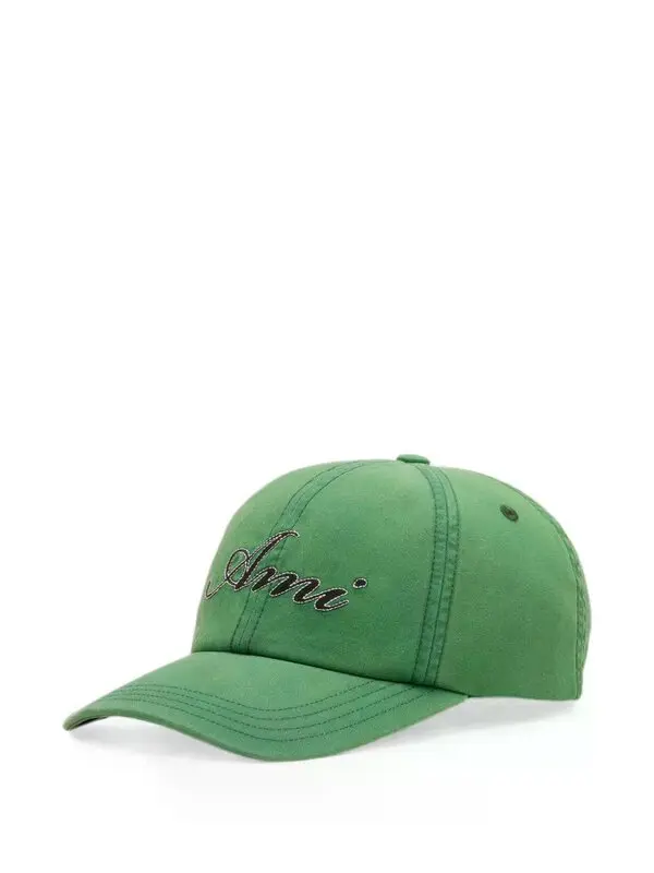 AMI Paris Cotton Cap With Embroidery
