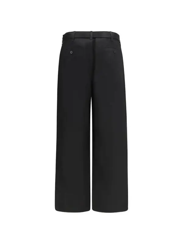 Sacai Belted Pleated Trousers