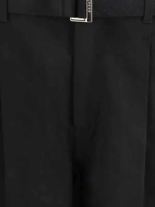 Sacai Belted Pleated Trousers