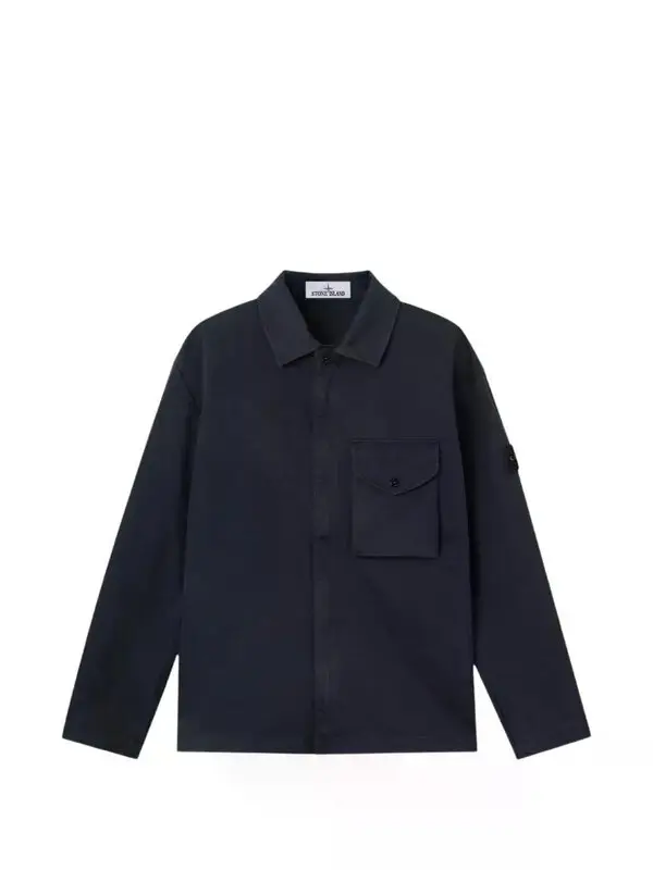 Stone Island Compass-patch Pocket-detail Shirt Jacket