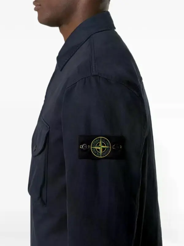 Stone Island Compass-patch Pocket-detail Shirt Jacket