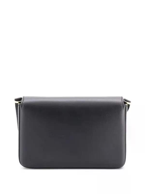 Burberry New Hampshire Shoulder Bag In Leather And Vintage Check Coated Canvas - Black