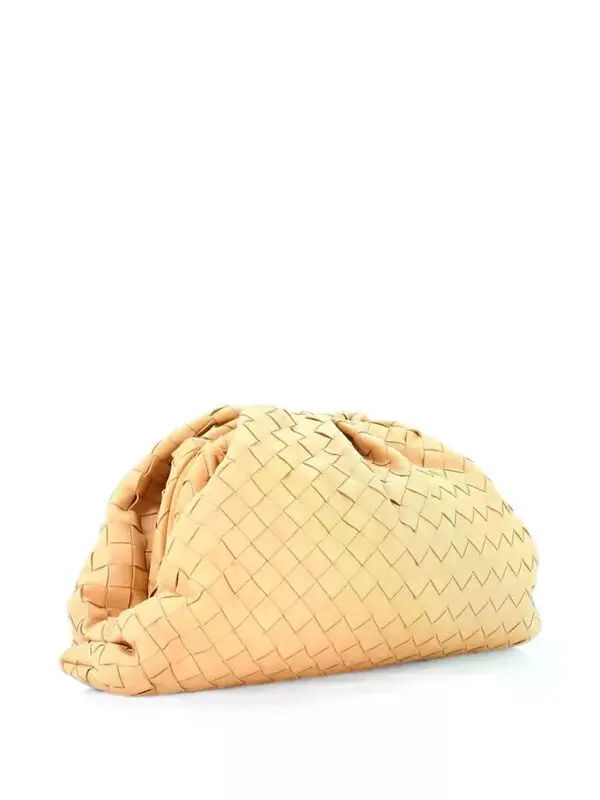 Bottega Veneta The Pouch Intrecciato Nappa Teen Crossbody Bag - Neutrals