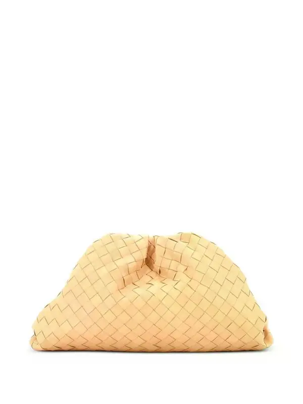 Bottega Veneta The Pouch Intrecciato Nappa Teen Crossbody Bag - Neutrals
