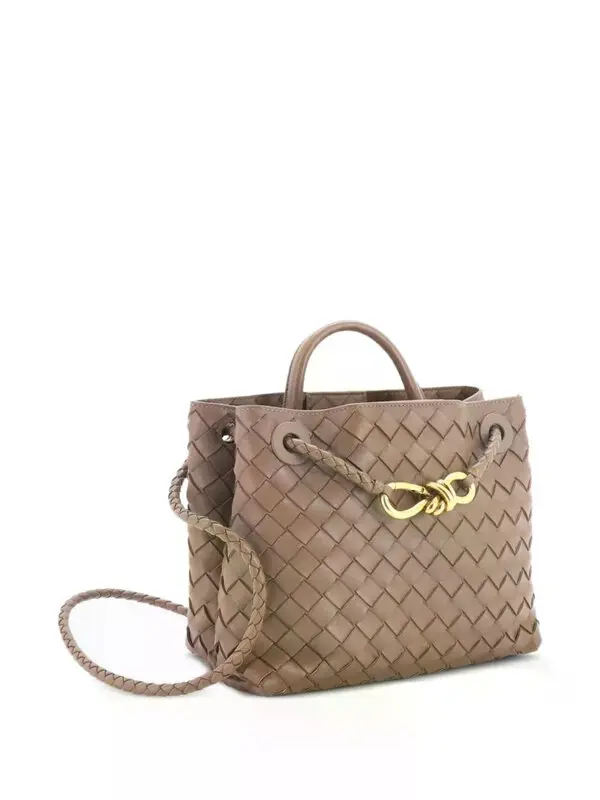 Bottega Veneta Andiamo Top Handle Bag Intrecciato Nappa Small Satchel