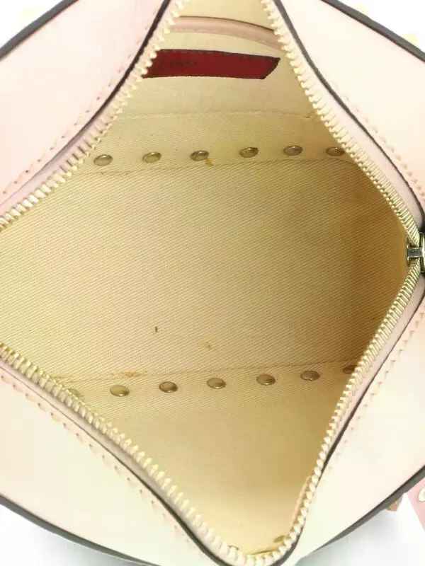 Valentino Garavani Rockstud Camera Leather Crossbody Bag - Neutrals