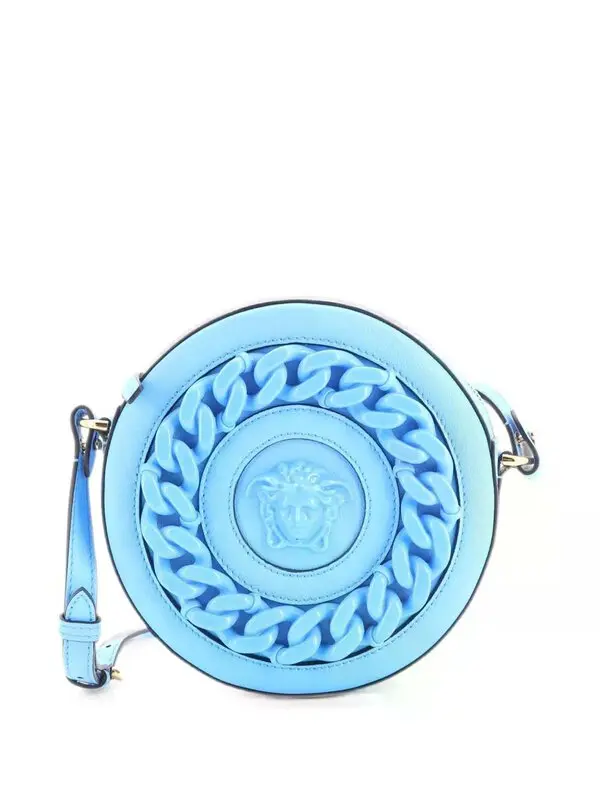 Versace La Medusa Round Camera Bag - Blue
