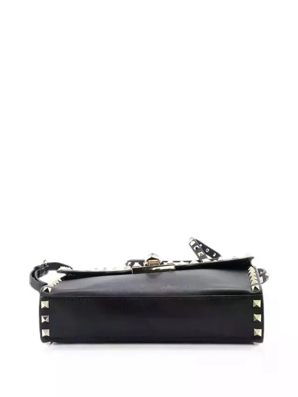 Valentino Garavani Rockstud Flip Lock Flap Bag Medium Leather Crossbody Bag