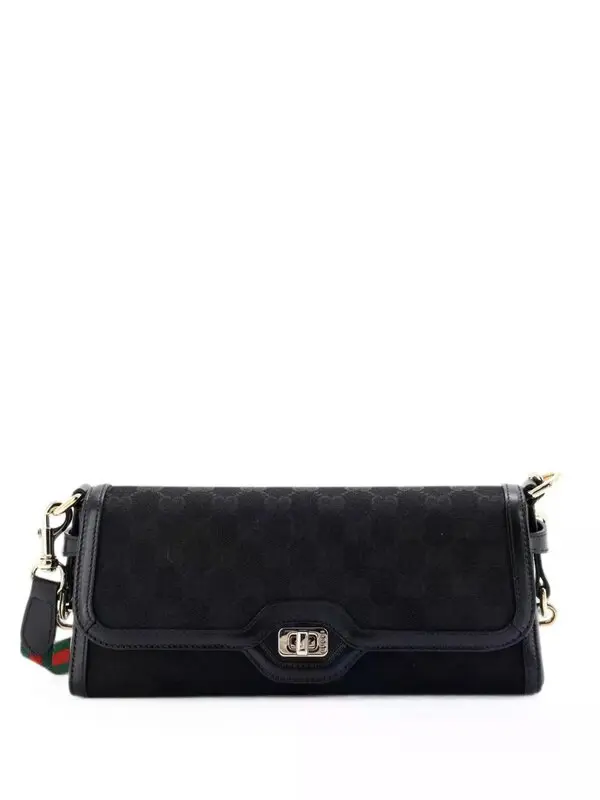 Gucci Luce Gg Canvas Mini Shoulder Bag - Black