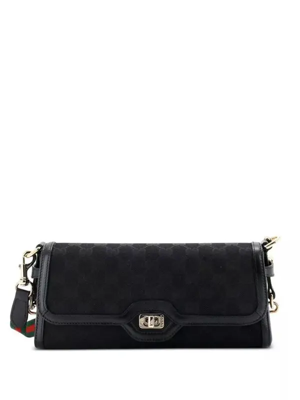 Gucci Luce Gg Canvas Mini Shoulder Bag - Black
