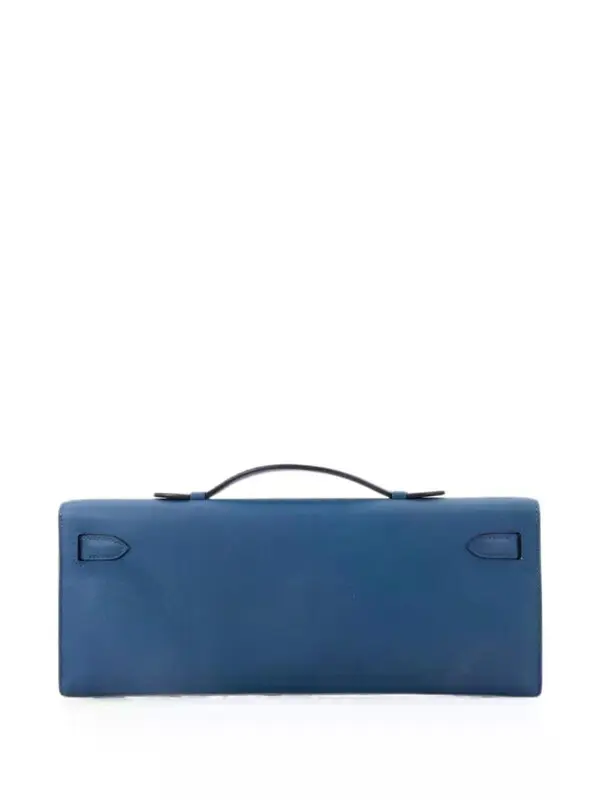 Hermès Kelly Cut Pochette Swift Clutch Bag - Blue