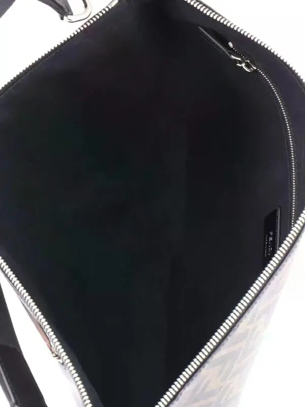 Fendi Zucca Coated Canvas And Leather Messenger Bag