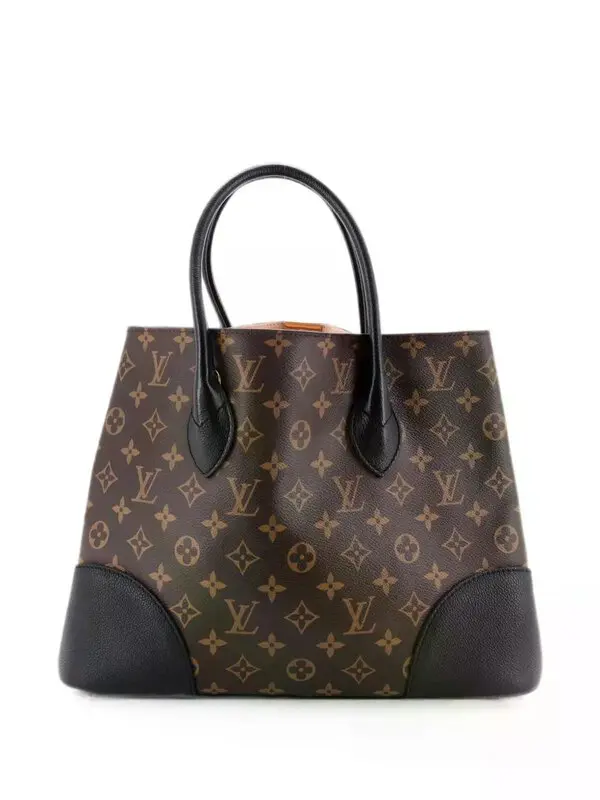 LOUIS VUITTON Flandrin Monogram Canvas And Leather Tote Bag - Black