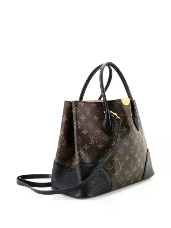 LOUIS VUITTON Flandrin Monogram Canvas And Leather Tote Bag - Black