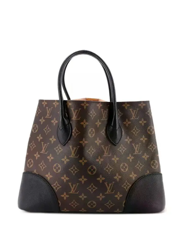 LOUIS VUITTON Flandrin Monogram Canvas And Leather Tote Bag - Black