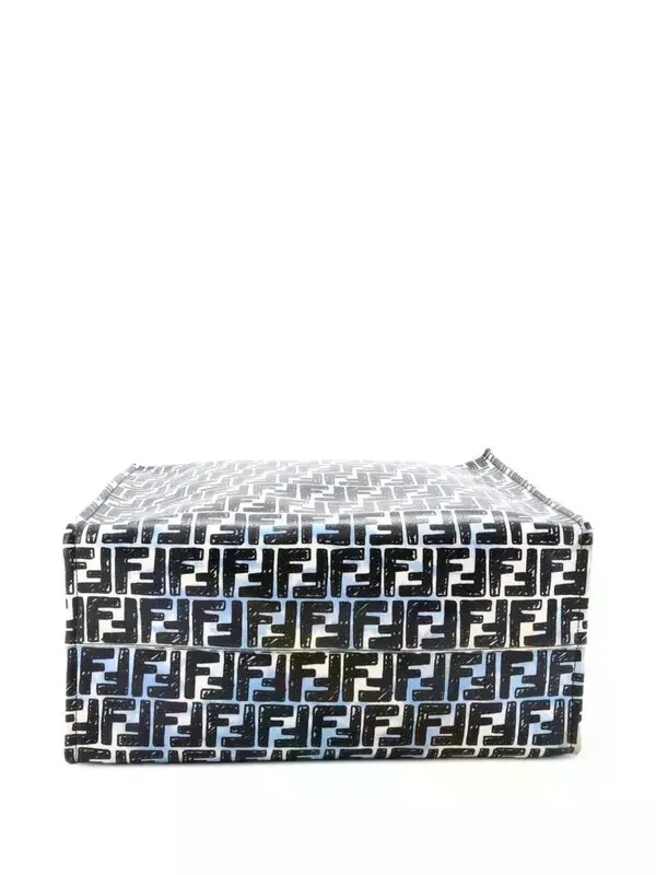 Fendi Shopper Joshua Vides Zucca Coated Canvas Large Tote Bag