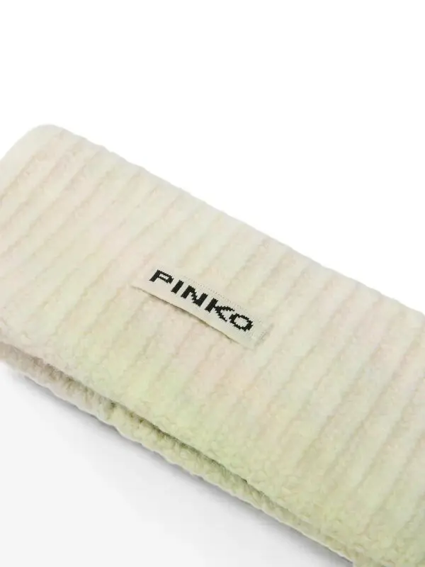 Pinko Ribbed Logo-patch Headband