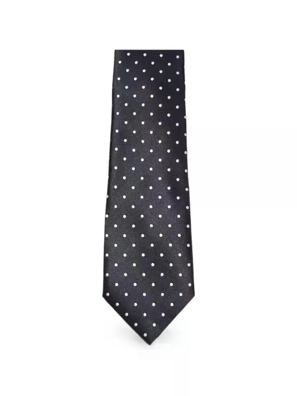 TOM FORD Polka-dot Tie - Black