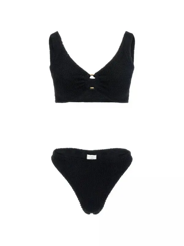 Hunza G Julia With Gold Hoop Bikini - Black