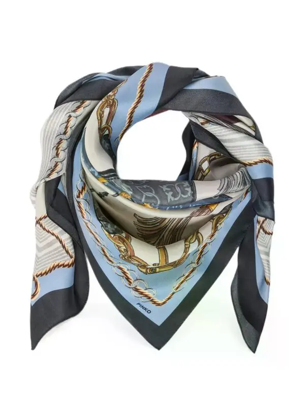 Pinko Graphic-print Scarf - Neutrals