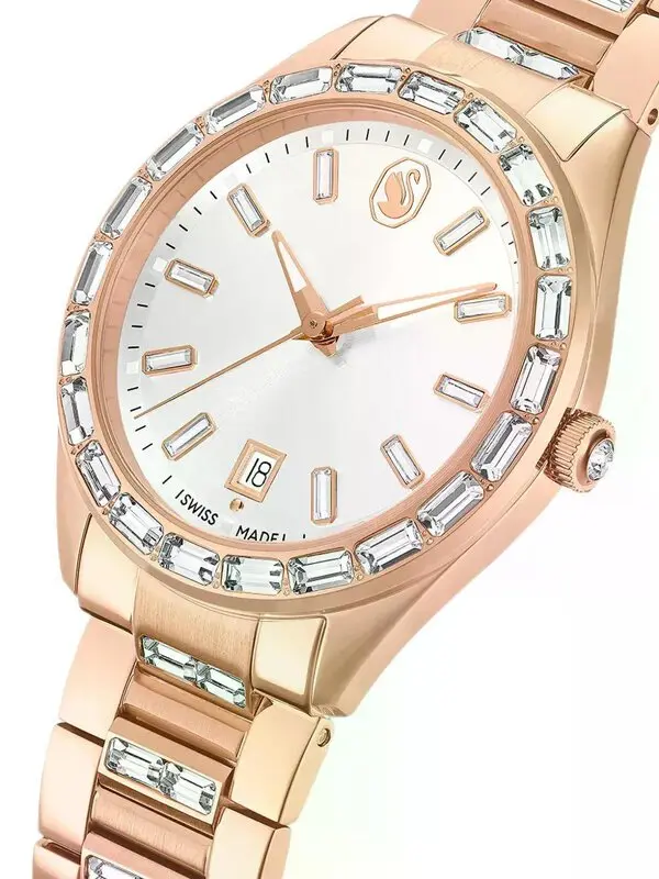 SWAROVSKI Matrix 40mm Watch With Crystal Bezel