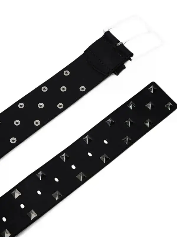 Karl Lagerfeld Leather Stud Belt