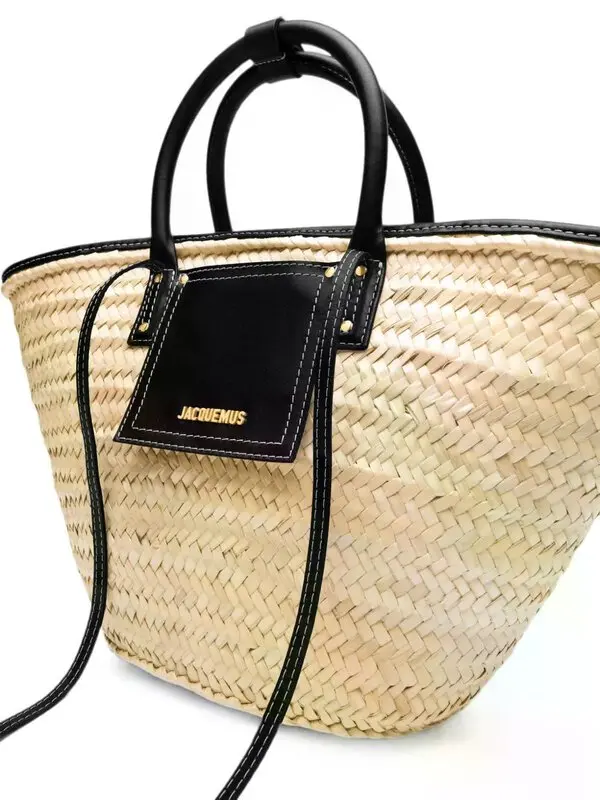 Jacquemus The Soli Beach Basket Raffia Bag