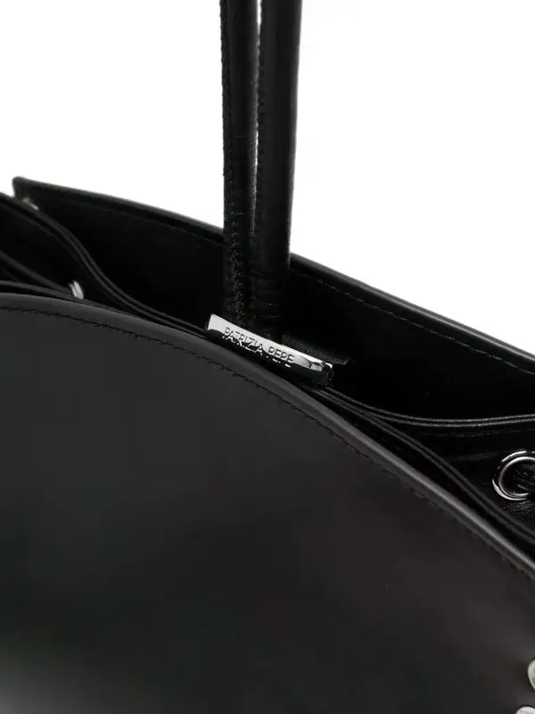 Patrizia Pepe Lace-up Leather Bucket Bag