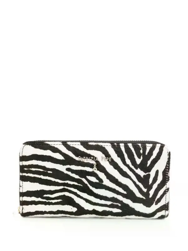 Patrizia Pepe Zebra-print Wallet - White