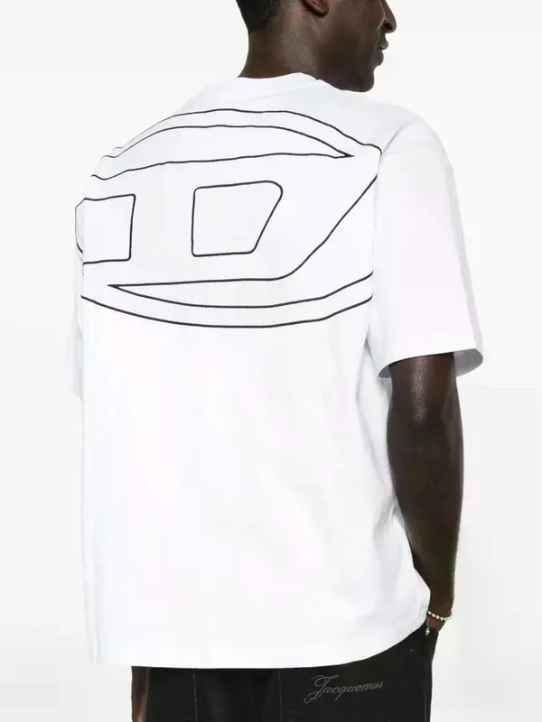 DIESEL® Embroidered-logo T-shirt - White