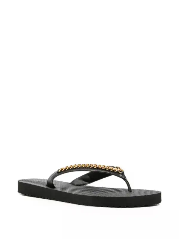 Stella McCartney Falabella Chain-embellished Flip Flops