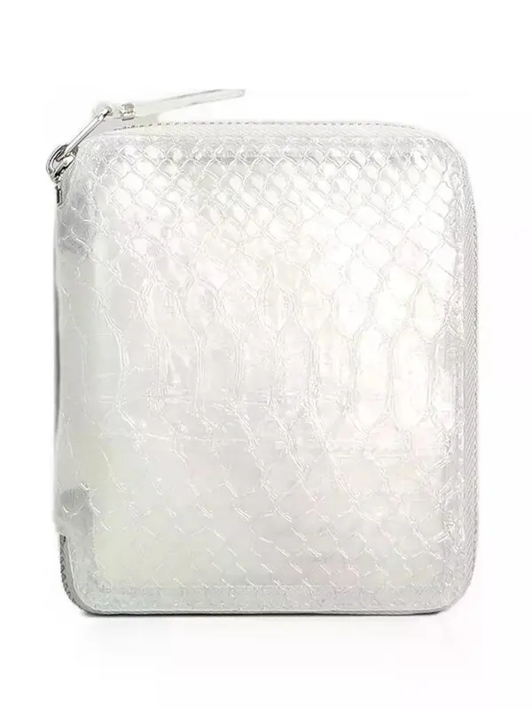 Comme Des Garçons Snakeskin-effect Wallet - White