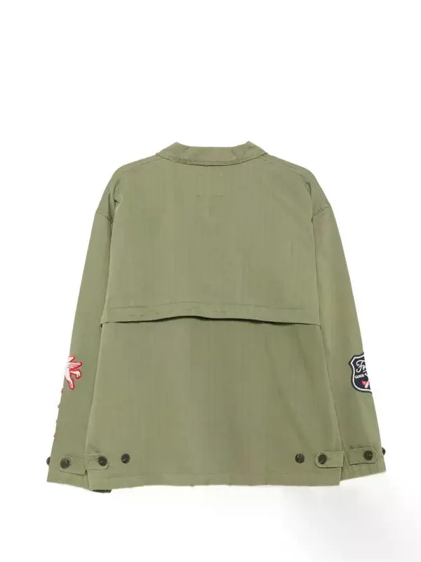 FOUND Patch-detail Herringbone Jacket