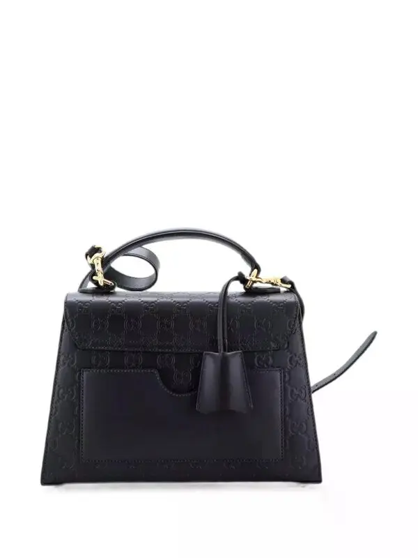 Gucci Padlock Top Handle Bag Guccissima Leather Small Shoulder Bag