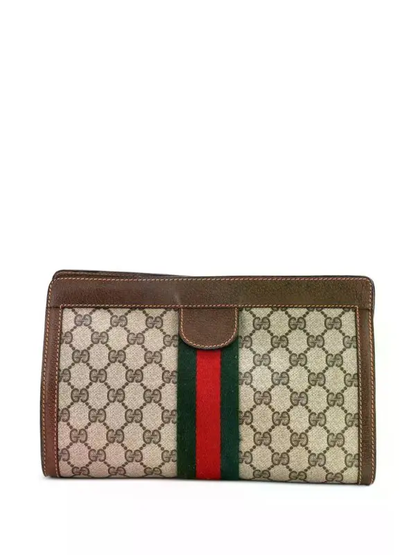 Gucci Ophidia Gg Coated Canvas Clutch Bag