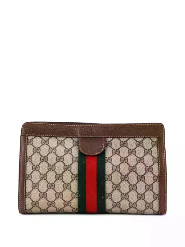 Gucci Ophidia Gg Coated Canvas Clutch Bag
