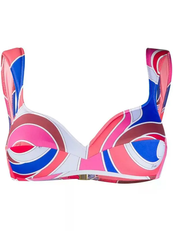 Emilio Pucci Abstract Print Bikini Top