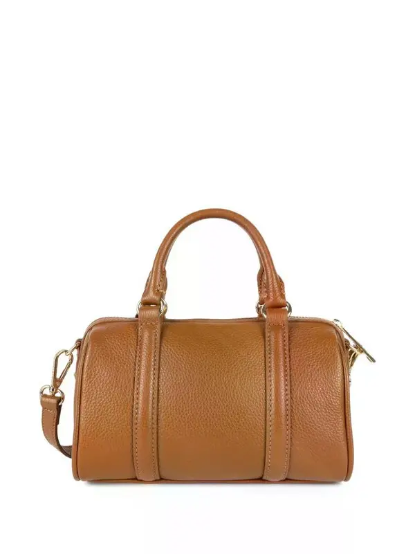 LANCASTER Grained Leather Tote Bag - Brown