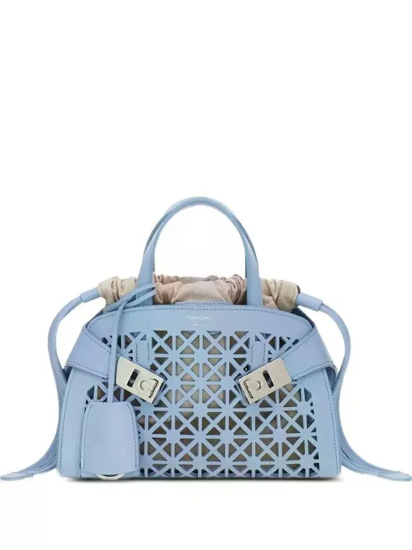 FERRAGAMO Mini Hug Bag - Blue