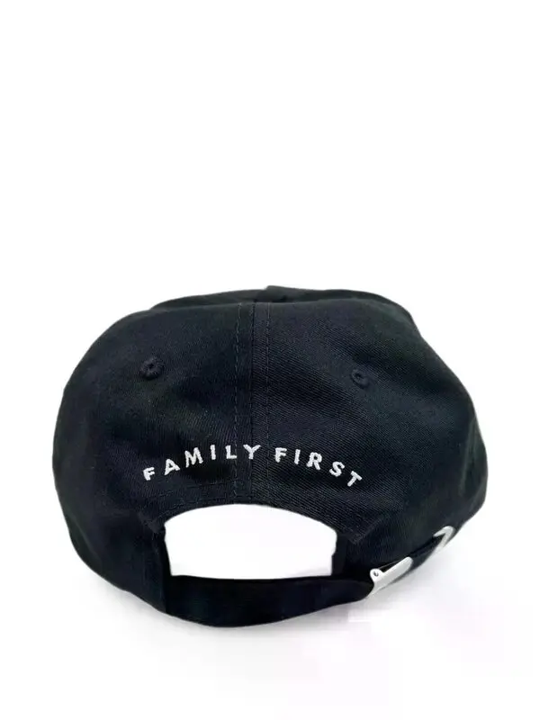 FAMILY FIRST Embroidered Baseball Cap - Black