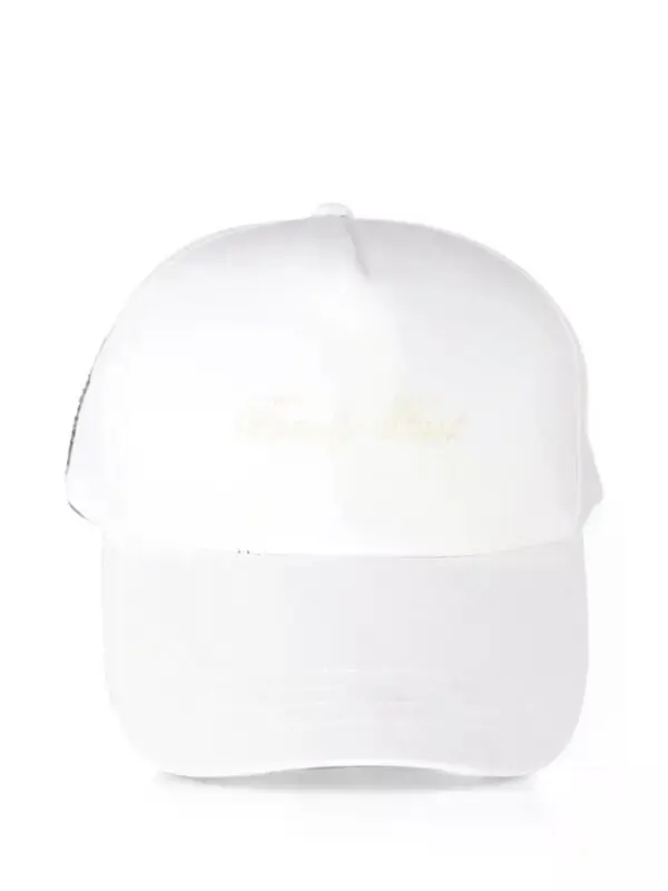 FAMILY FIRST Embroidered-logo Cotton Baseball Cap - White