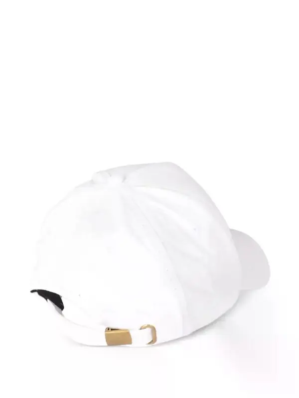 FAMILY FIRST Embroidered Logo Cotton Baseball Cap - White