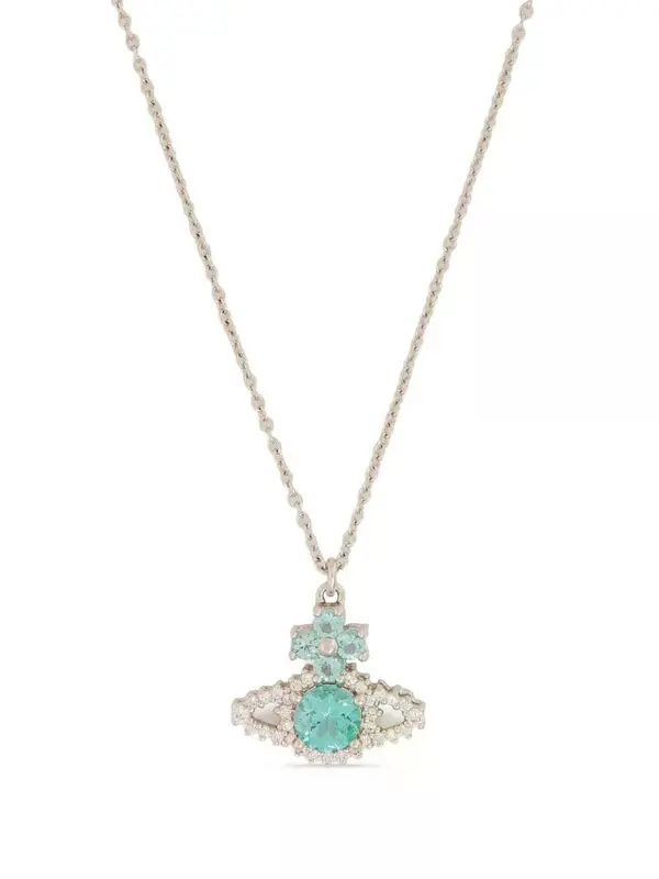 VIVIENNE WESTWOOD Orb Pendant Necklace With Crystal Embellishment