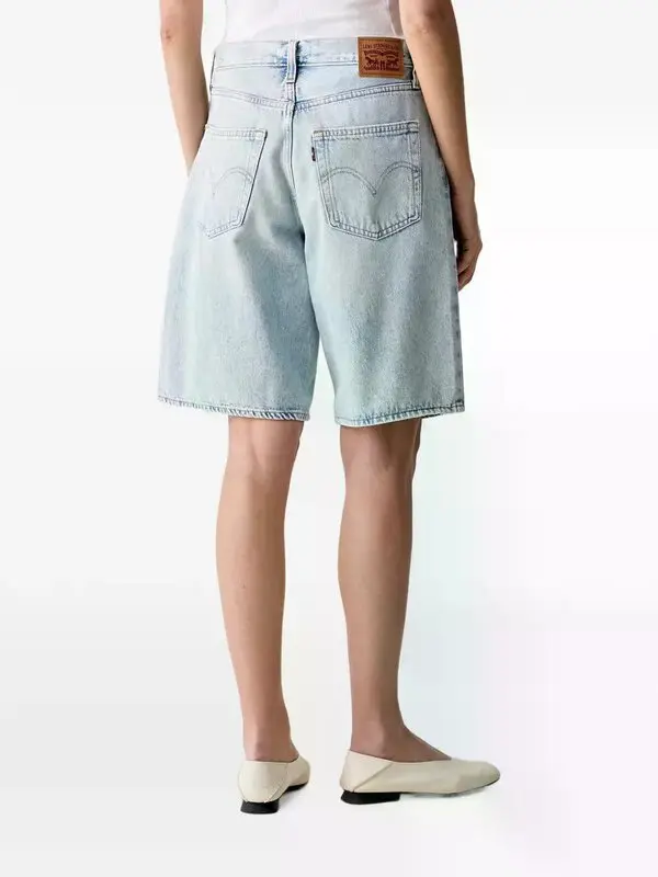 LEVI'S Middy Faded-effect Denim Shorts