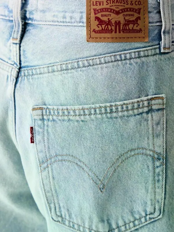 LEVI'S Middy Faded-effect Denim Shorts